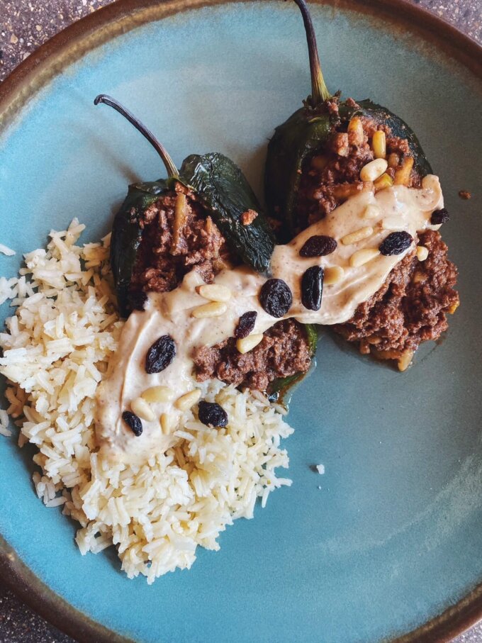 Stuffed Poblanos with Extra Goodness